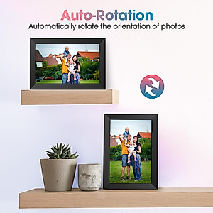 WiFi 10.1'' Digital Picture Frame with 1280x800 Resolution, Touchscreen Digital Photo Frame Share Photos and Videos Remotely via APP - Gift Guide for Christmas