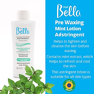 Depil Bella Bundle Kit Waxing Roller, 1 Roll on Honey and propolis + 3 Roll on Black Depilatory Wax Hair removal for Women and men, Sensitive hair, At Home and professional Waxing, Brazilian Bikini, L