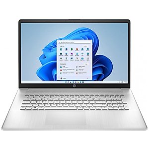 HP 17-cn0079cl 17.3-inch Laptop FHD IPS 11th Gen Intel Core i7 16GB DDR4 RAM 512GB SSD Intel Iris Xe Graphics Backlit Keyboard, HDMI, USB-C, WiFi, Bluetooth Windows 11 Home, Natural Silver (Renewed)