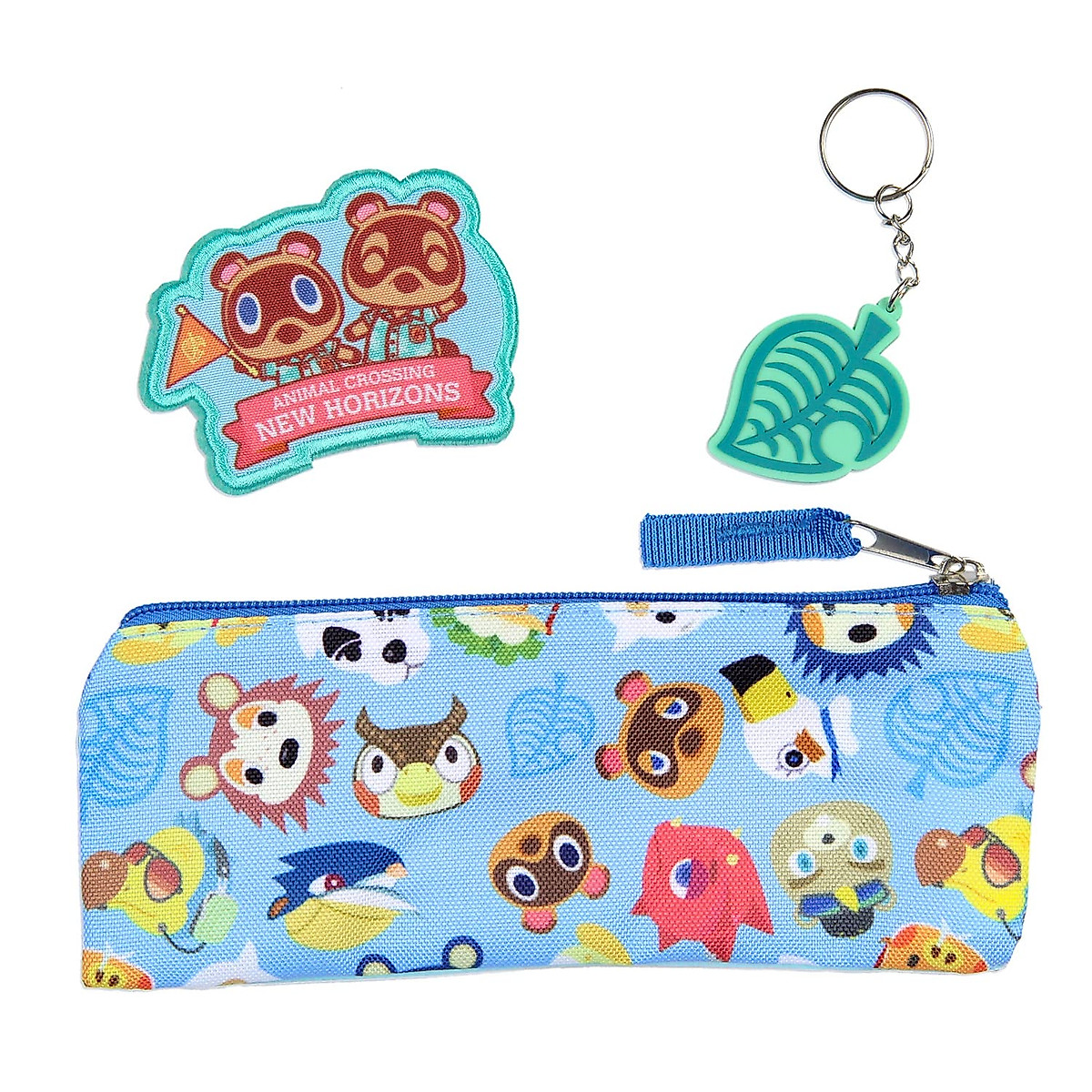Animal Crossing Character Print Backpack 5 pc Set Lunch Tote Keychain
