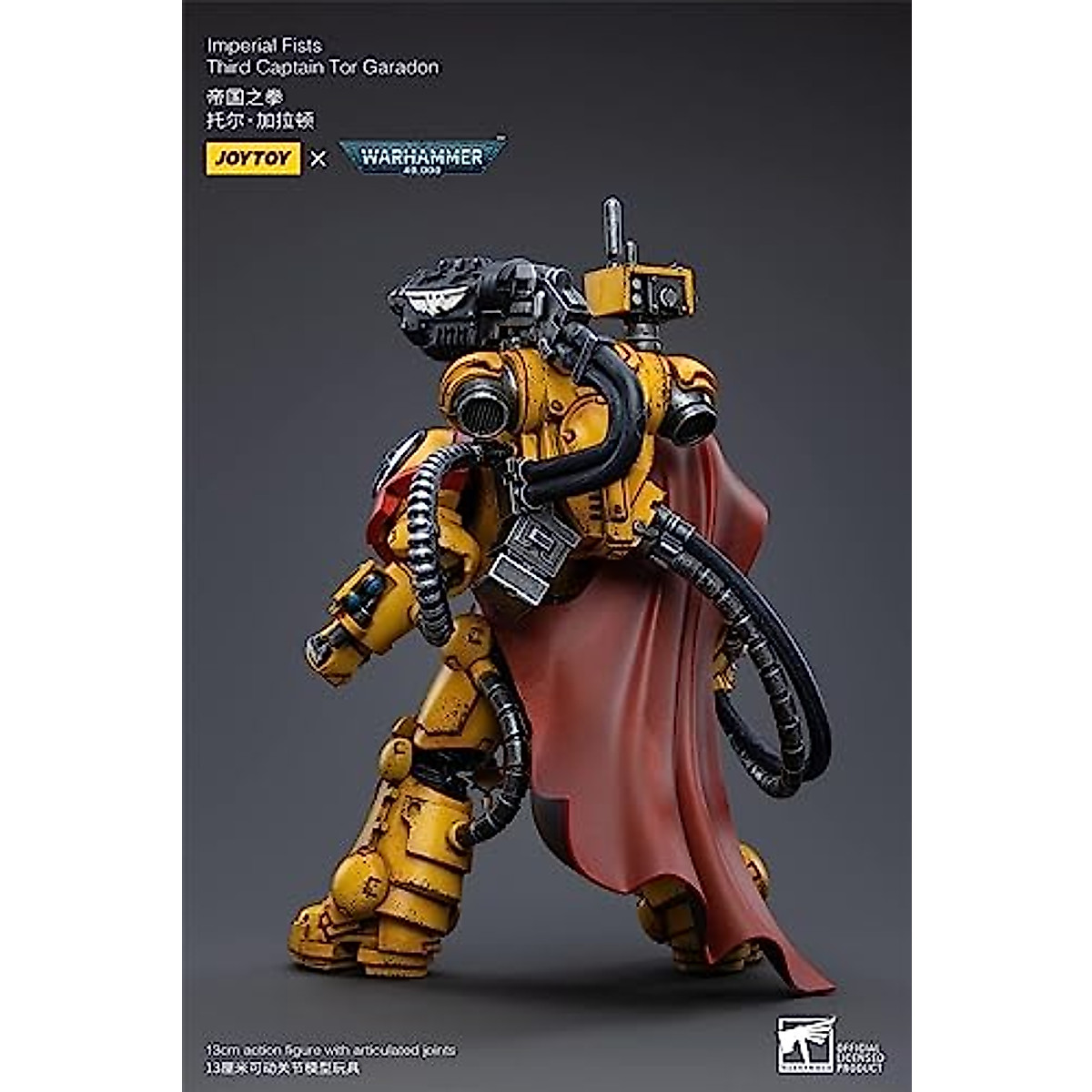 HiPlay JoyToy Warhammer 40K Imperial Fists Third Captain Tor Garadon 1:18 Scale Collectible Action Figure