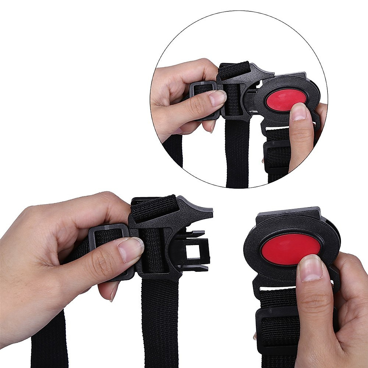 Joyzan High Chair Straps, 5 Point Highchair Harness Belt Replacement Adjustable Baby Safety Seat Universal Security Shoulder Full Protection Stroller Pushchair Pram Buggy Holder Child Kids Children