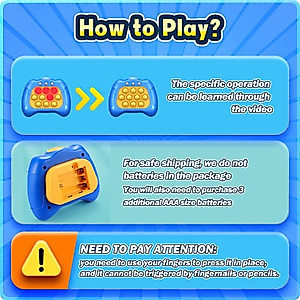 Handheld Game for Kids 6-12，4 Modes Games, A Toy Game Machine That Exercises Reaction Ability and Improves Concentration |Teens Boys & Girls Ages 3-12 Years Old & Up