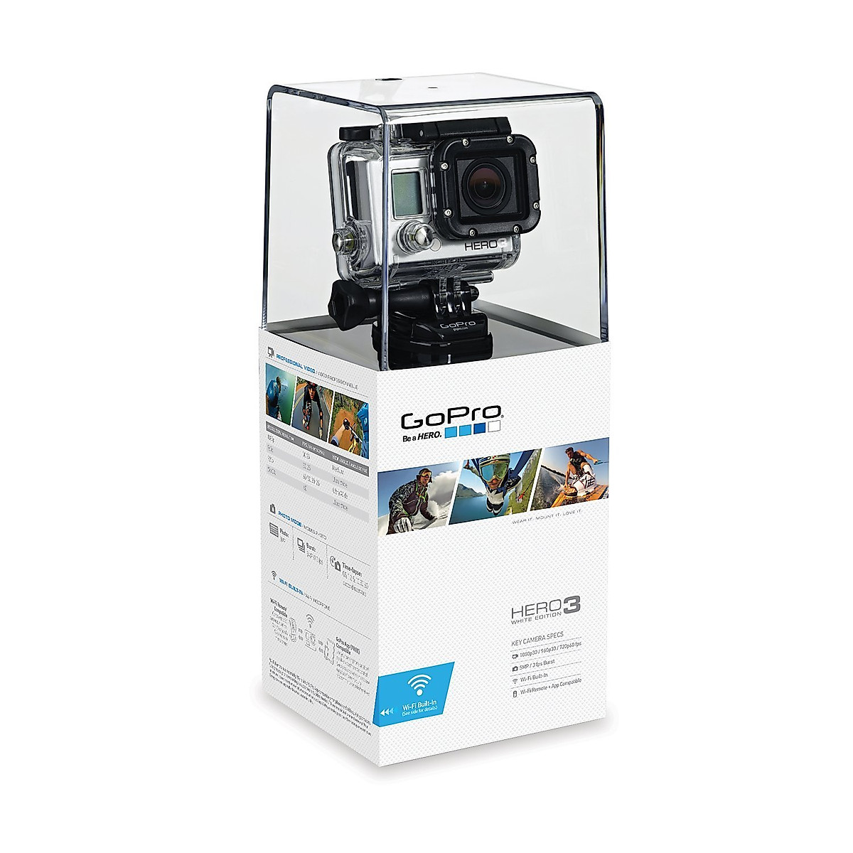 GoPro HERO3: White Edition - (197'/ 60m Waterproof Housing)