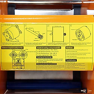 WYZwork Manual 180mm Tall Boba Tea Cup Sealer Sealing Machine High Operating Speed 300-500 Cups/hr 270W
