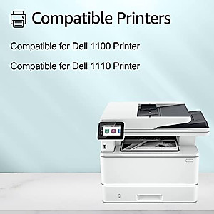 greencycle Compatible Toner Cartridge Replacement for Dell 1100 (310-6640) Work with 1100 1110Printer (Black, 6-Pack)