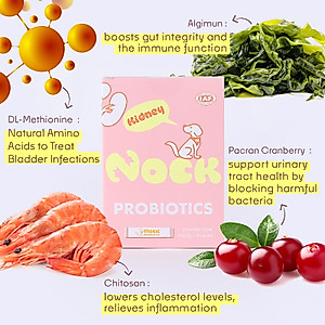 NOCK Probiotics for Dogs,Improve Kidney Function, Support Urinary Tract Health Supplement for Your Dogs Stomach, Intestine Health(220 Billion CFUs Per)