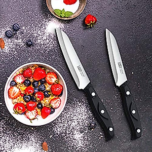 2PCS Paring Knife - Little Cook Paring Knife Set - Ultra Sharp Kitchen Knife - Fruit Knife - German stainless Steel - ABS Handle