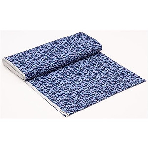 cotton fabric with packed blue and purple blueberries (per 0.5 yard unit)
