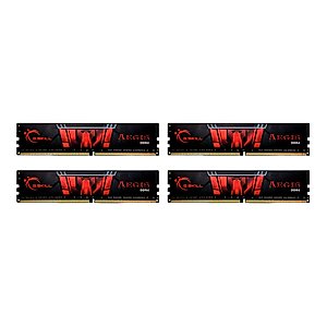 G.SKILL AEGIS Series (Intel XMP) DDR4 RAM 32GB (4x8GB) 3200MT/s CL16-18-18-38 1.35V Desktop Computer Memory UDIMM (F4-3200C16Q-32GIS)