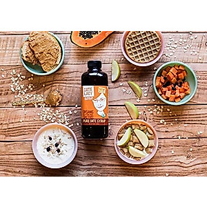 Date Lady Date Syrup 3 lb Squeeze Bottle | 1 ingredient: 100% Organic Dates. Vegan, Paleo, Gluten-free & Kosher | Also Known As Silan, Date Honey and Date Nectar | Sugar Substitute