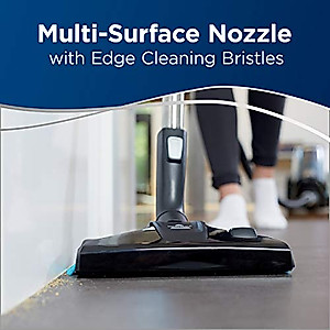 Bissell SmartClean Canister Vacuum Cleaner, 2268, Black with Pearl White/Electric Blue Accents