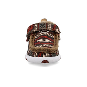 Twisted X Infant's Hooey Driving Moc, Moc Toe, Red Aztec, 6 M