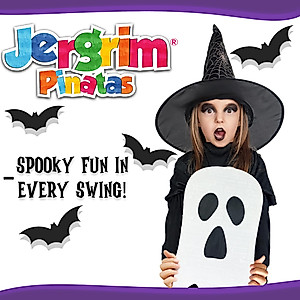 Ghost Halloween Piñata with stick - 17”x10"x 5" Perfect for Halloween Party Decorations, Photo Prop, October Birthday, Funny and Spooky Anniversary - Fits candy/favors: by Get a piñata