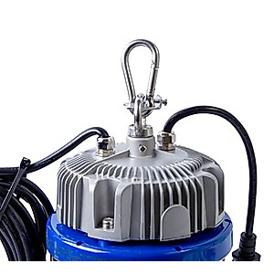 Bergen Industries Inc K5100 100-Watt Temporary High Bay LED Luminaire Plug-in Work Light, 13000LM, 5000K, Stainless Steel Cage,Blue