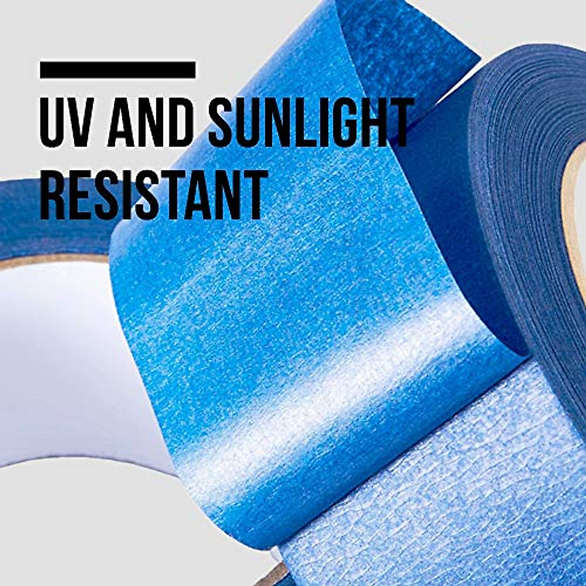 Lichamp 6-Piece Blue Painters Tape 2 inches Wide, Blue Masking Tape Painter's Bulk Multi Pack, 1.95 inch x 55 Yards x 6 Rolls (330 Total Yards)