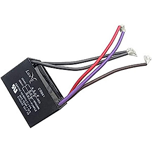 LONYE 5 Wire Ceiling Fan Capacitor Replacement for New TECH CBB61 250VAC 50/60 Hz 4.5 + 6 + 6μF