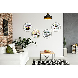 Yiizetony Embroidery Kit for Beginners Adults, 4 Set Embroidery Stitches Practice Kit, Hand Embroidery Kit for Beginner with Embroidery Patterns, Stitch and Learn to Embroidery Kits