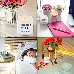 Lavender Scented Candles, Valentine Day Gifts for Him Her, Romantic Present for Women Men Boyfriend Girlfriend Wife Husband BFF Bestie, Anniversary Birthday Dating Gift