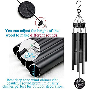 Memorial Wind Chimes for Loss of Loved One Sympathy Gifts Loss of Mother Father Wife Husband Daughter Large Angel Windchimes Garden Patio Home Déco Your Wings were Ready but My Heart was Not