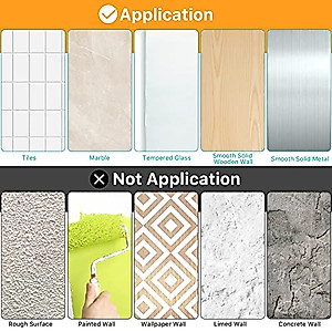 GYLYJP Shower Caddy, 6-Pack Self Adhesive Shower Shelves No Drilling, Rustproof Stainless Steel Shower Organizer, Large Capacity Wall Mounted Shower Storage, Shower Shelf for Inside Shower, Black