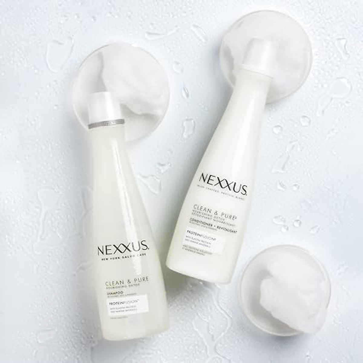 Nexxus Clean & Pure Hair Regimen Pack Shampoo, Conditioner and Scrub Detox Hair Products Sulfate Free, Silicone free, Paraben Free 3 Count