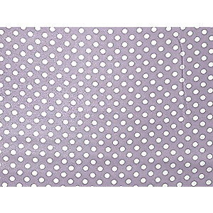 Stitch & Sparkle Bamboo Rayon Fabric Cotton 42/44 Width, by The Yard, Polka Dot Lilac