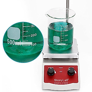 stonylab 7pcs Stir Bar Set, PTFE-Coated Magnetic Stirring Bars White Stir Mixer for Stirrers, Assortment Pack Mixed Sizes 7 Pcs