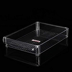 Plastic Food Storage Container Bin with Lid and Handle for Kitchen, Pantry, Cabinet, Fridge, Freezer(6138-小)