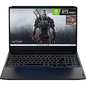 Lenovo 2022 Newest IdeaPad Gaming 3 Laptop, 15.6 Inch FHD 122Hz Display, AMD Ryzen 5 5600H, NVIDIA GeForce RTX 3050 Ti, 16GB RAM, 512GB SSD, Wi-Fi6, Shadow Black, Windows 11 Home, Bundle with JAWFOAL
