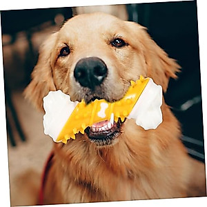 Beavorty 3pcs Pet Teething Toys Chew Toys for Puppies Dog Toys for Small Dogs Dog Teeth Cleaning Toy Bone Dental Chew Toy Teeth Training Dog Bone Puppy Bone Toy Pet Bone Toy Pet Molar Toy