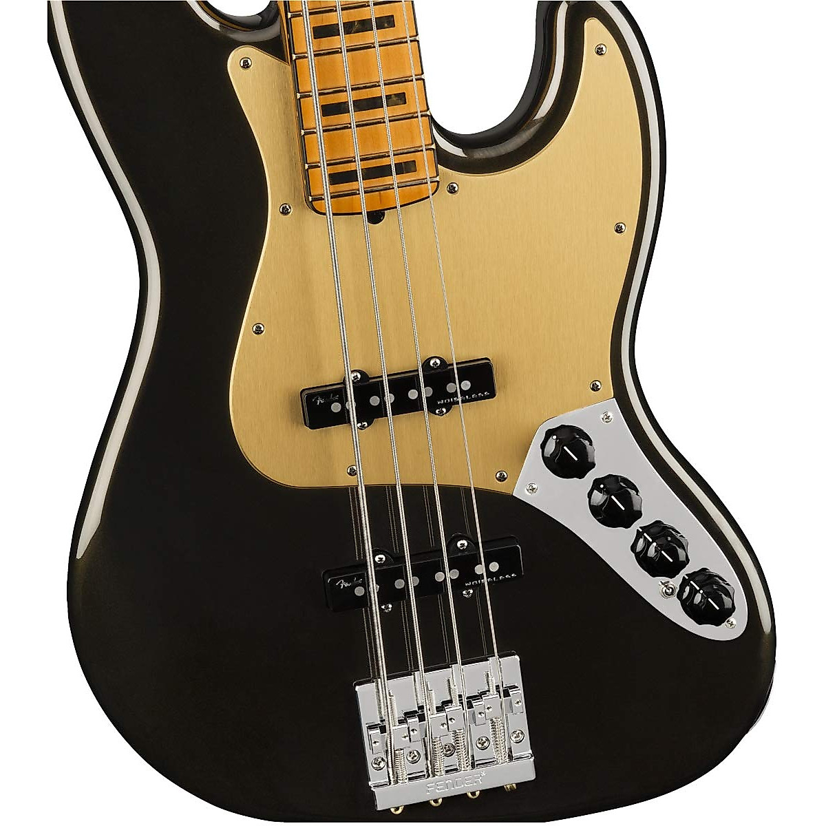 Fender American Ultra Jazz Bass, Texas Tea, Maple Fingerboard
