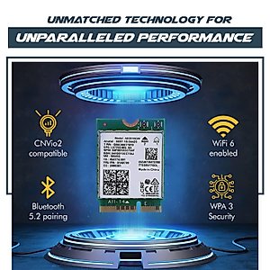 HighZer0 Electronics AX201 WiFi 6 Card | Dual Band Wi-Fi | 2.4 Gbps | CNVio2 M.2 WiFi Card for PC | Supports Bluetooth 5.2 | Requires Intel 10th+ Gen CPU with Windows 10+ or Linux | AX201NGW (AX201)