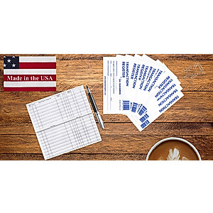 12 Check registers for Personal Checkbook - Checkbook Ledger Transaction Registers Log for Personal or Business Bank Checking Account, Saving Account, Deposit, Credit Card, and Large Booklet
