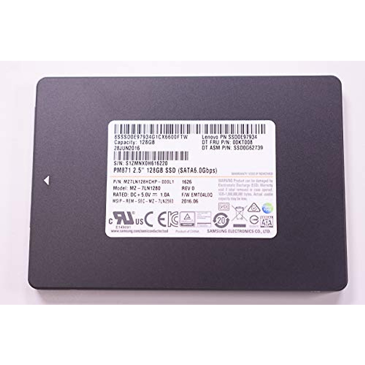 FMB-I Compatible with 00KT008 Replacement for 128g 2.5 quot; 7mm Solid State Hard Drive ERAZER X315 Desktop (90B0)