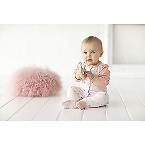 Just Born Boys and Girls Newborn Infant Baby Toddler Nursery Dream Super Soft Plush Receiving Swaddle Blanket, Pink, One Size