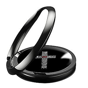 XUTAI Christ Christian CrossImage Image Glass Dome Custom Phone Finger Holder Bracket 360°Rotation Accessories Ring Stand for Cell Phones