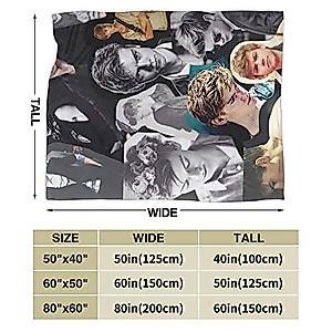 Gifts for Women Throw Blankets Baby Warm ,for Sofa, Bed,Living Room, Durable Home Decor Flannel Blanket for Adult and Kids (50"x40")