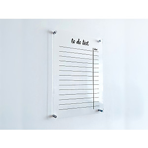 PERSONALIZED To Do Planner Clear Wall Calendar - Personalized Calendar 2024, Dry Erase Monthly Calendar Monthly and Weekly Wall Calendar 2024 with Marker Wall Planner