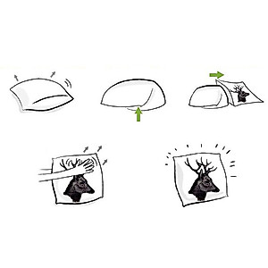 WOMHOPE Decorative Throw Pillow Covers Spring Flower Bird Butterfly Pillow Cases Cushion Cases Burlap Toss 18 x 18 Inch,Set of 4 for Living Room,Couch and Bed (Small Blue Flower)