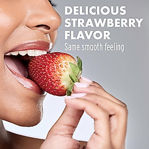 Astroglide Water Based Flavored Lube (2.5oz), Edible Strawberry Personal Lubricant for Long-Lasting Pleasure for Men, Women and Couples, Safe for Toys, Travel-Friendly Size