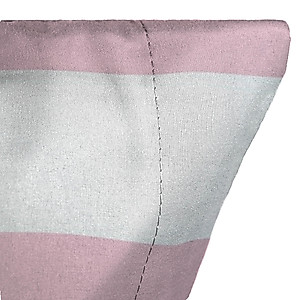 Jay Franco Hello Kitty Pink Stripes & Hearts Twin Size Sheet Set - Super Soft 3 Piece Bedding Set - Microfiber Sheets Include Reversible Pillow Cover