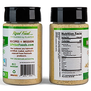 NOOCH IT! Fair Trade Dairy-Free Cashew Grated Cheeze | Vegan Parmesan ● Tasty Cheese Alternative | 4oz (Vegan "Parm", Gluten-Free)