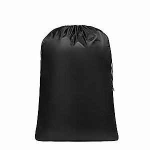 TEABAN Laundry Bag,XL Durable Tear Resistant Dirty Laundry Organizer with Drawstring Laundry bags,Convenient To Place Laundry Basket,Travel Heavy Duty Black Laundry Bags(2pcs|38" x 27")