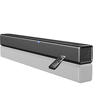 W-KING 70W Wireless Sound Bars for TV with Subwoofer (Bulit-in), 35.4" TV Speakers Sound Bar with Bluetooth/HDMI-ARC/Optical/Coaxial/AUX/RCA/USB Drive, Surround Sound Home Soundbar with SUB Out/3-EQ