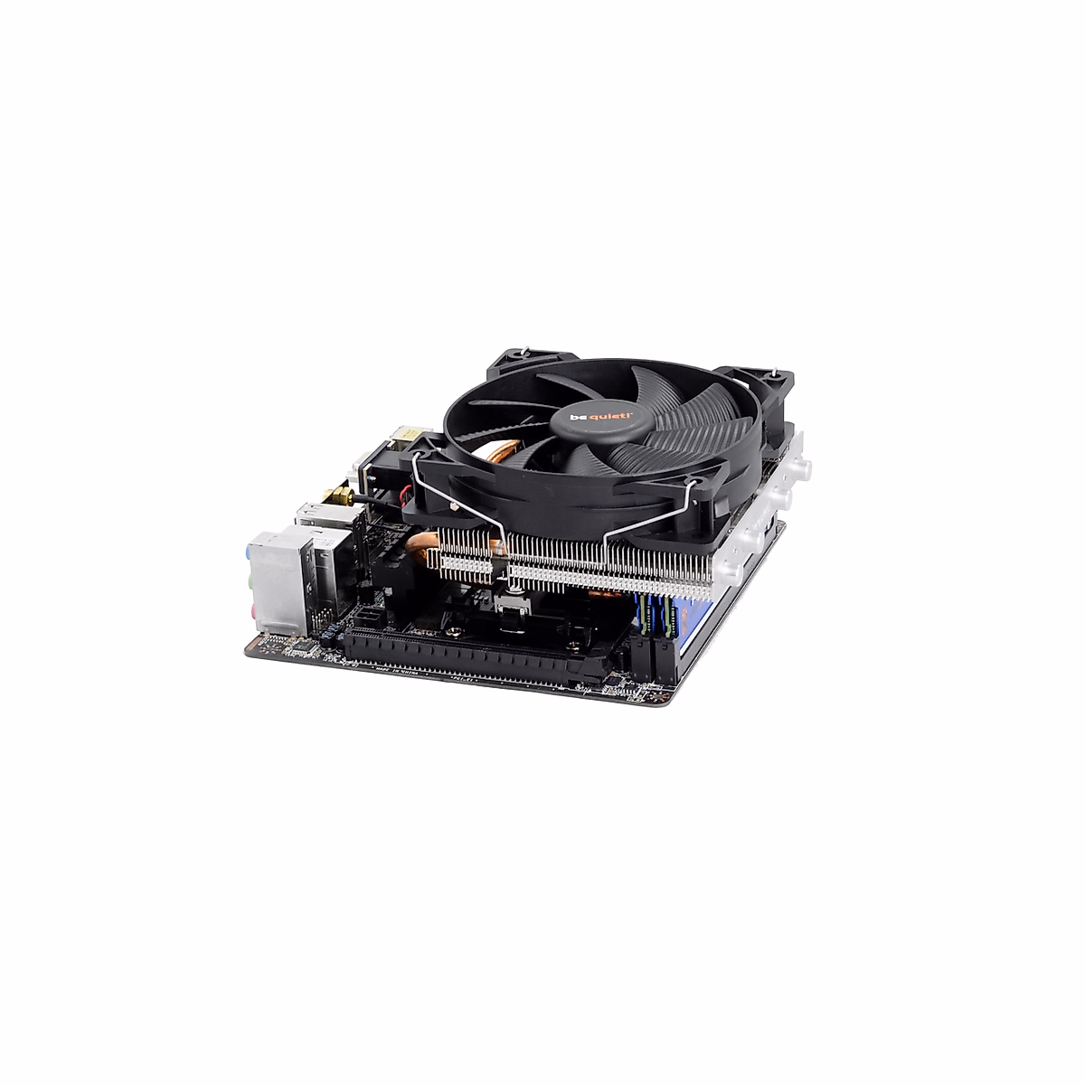 be quiet! Shadow Rock LP 130W TDP Low Profile CPU Cooler | Intel Compatible 1700 1200 1150 1151 1155 2011 Square ILM | AMD-AM4 | Silver | BK002