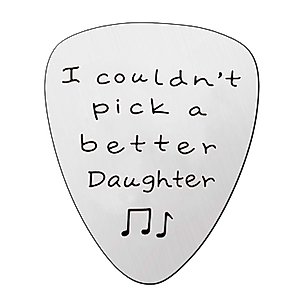 Guitar Pick I Couldn’t Pick A Better Daughter Mom Grandma Aunt Birthday Christmas Gifts Women Musician Guitar Player Gifts (Daughter)