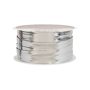 The Gift Wrap Company Solid Metallic Curling Ribbon, Pack of 6, Silver