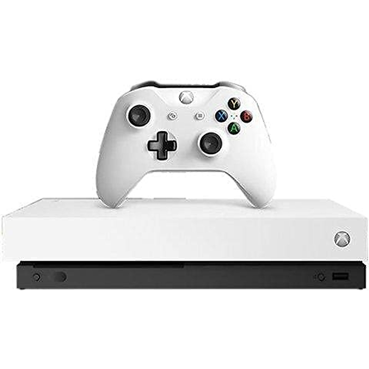 Microsoft Xbox One X Console 1TB HDD Console with Wireless Controller Xbox One X Enhanced, HDR, Native 4K, Ultra HD White (Renewed)