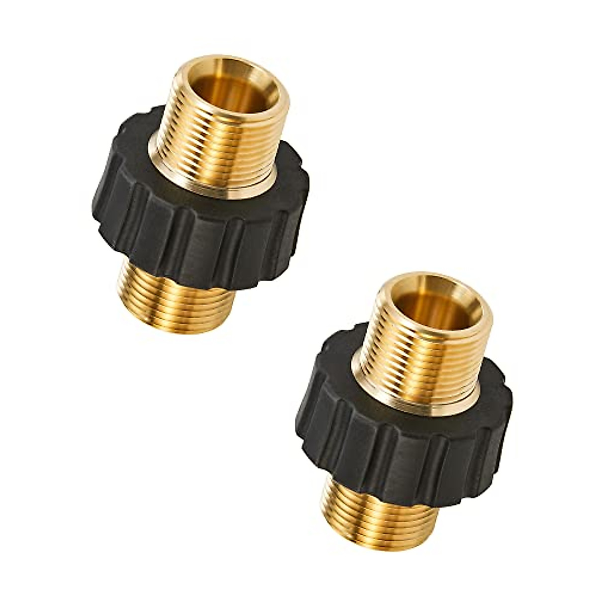 FIXFANS Pressure Washer Adapter Set, M22-14mm Male Fitting to M22-14mm Male Swivel, 5000PSI Pressure Washer Hose Thread Kit